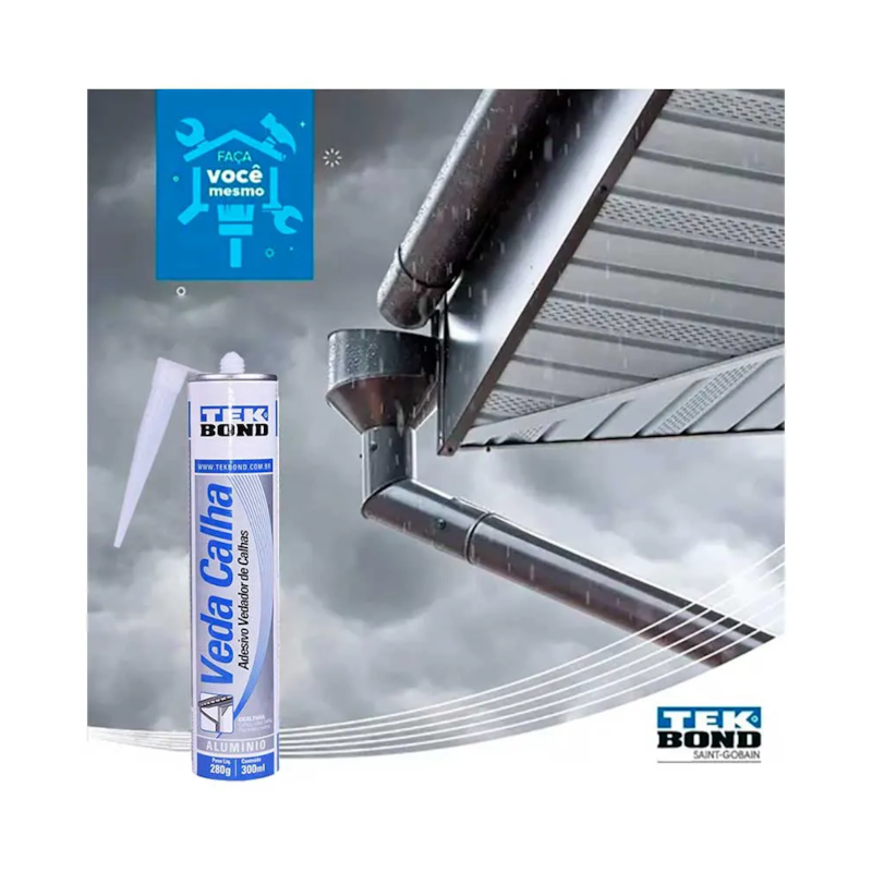 ADESIVO VEDA CALHA ALUMÍNIO 300ML/280G - 12941007400 TEKBOND - HBR Flex
