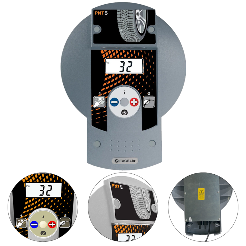 CALIBRADOR DE PNEUS ELETRÔNICO PARA PAREDE PNT5 - 50000447 EXCEL - HBR Flex