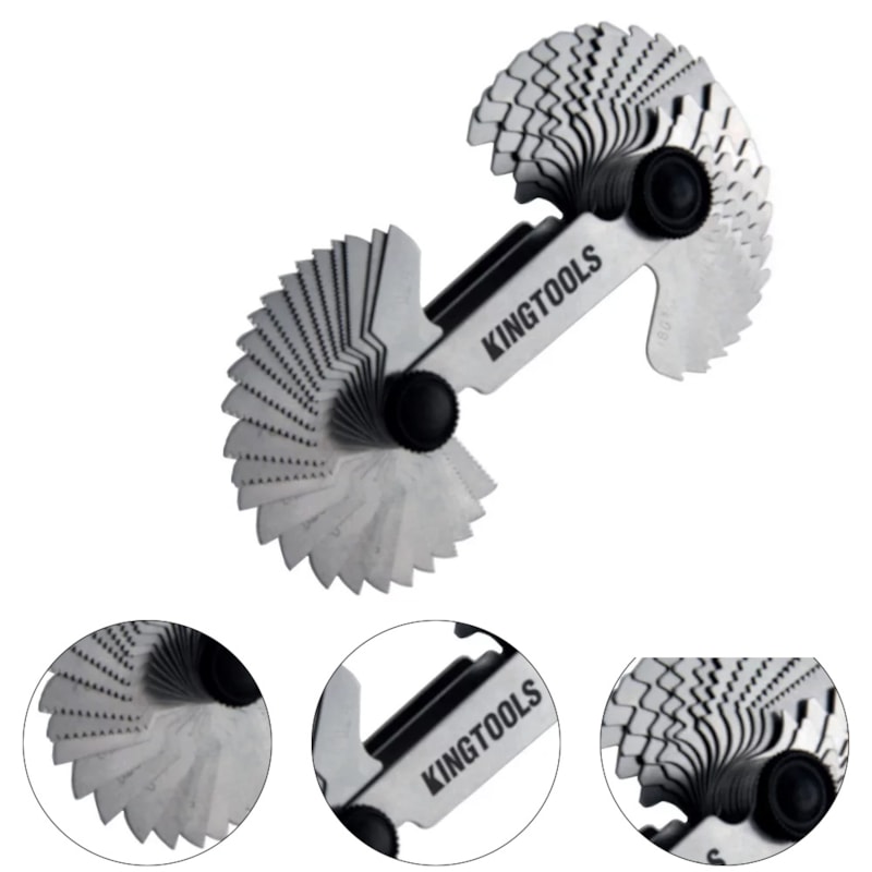 CALIBRADOR DE ROSCA COM 52 LÂMINAS 600.072 - KING TOOLS - HBR Flex