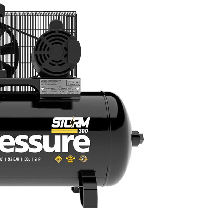 COMPRESSOR AR STORM 300 10PCM 100L MONO - 8975703011 PRESSURE - HBR Flex