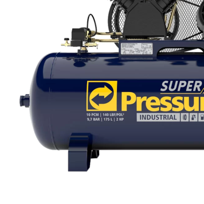 COMPRESSOR DE AR 10 PES 175L 2HP 140PSI SUPER AR 10/175V 110/220V ...