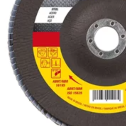 DISCO FLAP FIBRA DE VIDRO CONICO 115 X 22,23MM G60 - STARRETT - HBR Flex