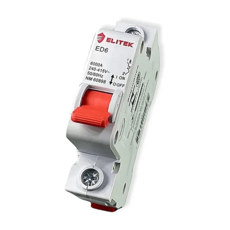 DISJUNTOR MONOFASICO UNIPOLAR 10A CURVA C ED61C10A - 1667 ELITEK - HBR Flex