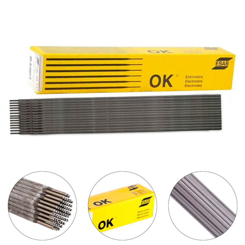 ELETRODO DE SOLDA INOX E312 3,25 X 350MM OK 68.84 CAIXA 2,5KG - 301673 ESAB - HBR Flex