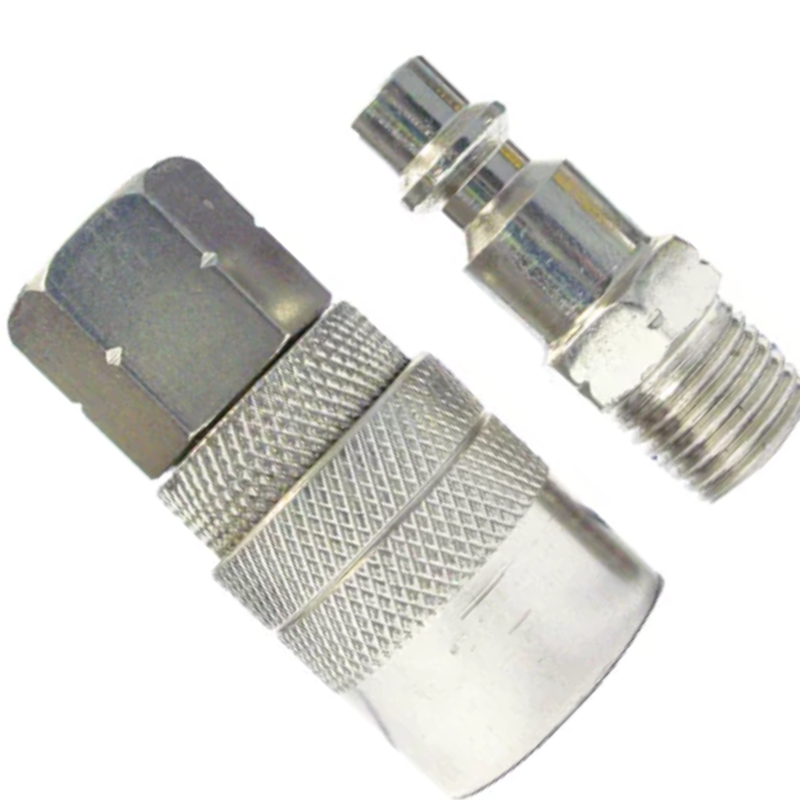 ENGATE RAPIDO ROSCA MACHO 1/4" NPT (ENTRADA E SAIDA DE 1/4") - STEELS - HBR Flex