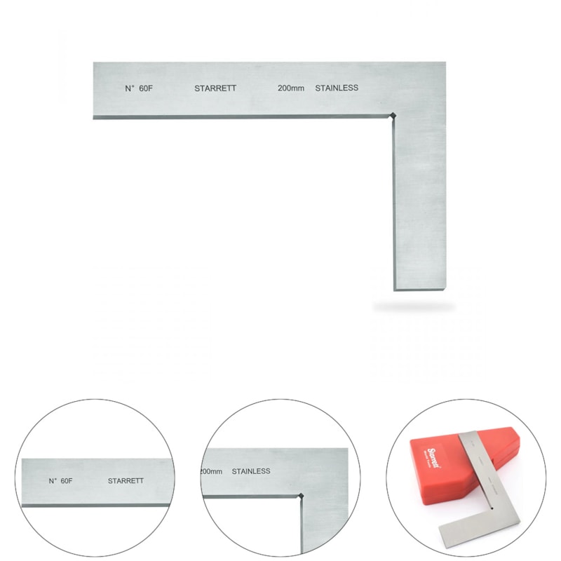 ESQUADRO DE PRECISÃO S/ FIO E S/ BASE 150 X 100MM - 60F-150 STARRETT ...