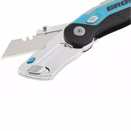 ESTILETE DOBRÁVEL 18 MM TRAPEZOIDAL 2 LÂMINAS - 7885255 GROSS - HBR Flex