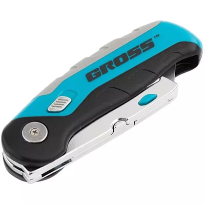 ESTILETE DOBRÁVEL 18 MM TRAPEZOIDAL 2 LÂMINAS - 7885255 GROSS - HBR Flex