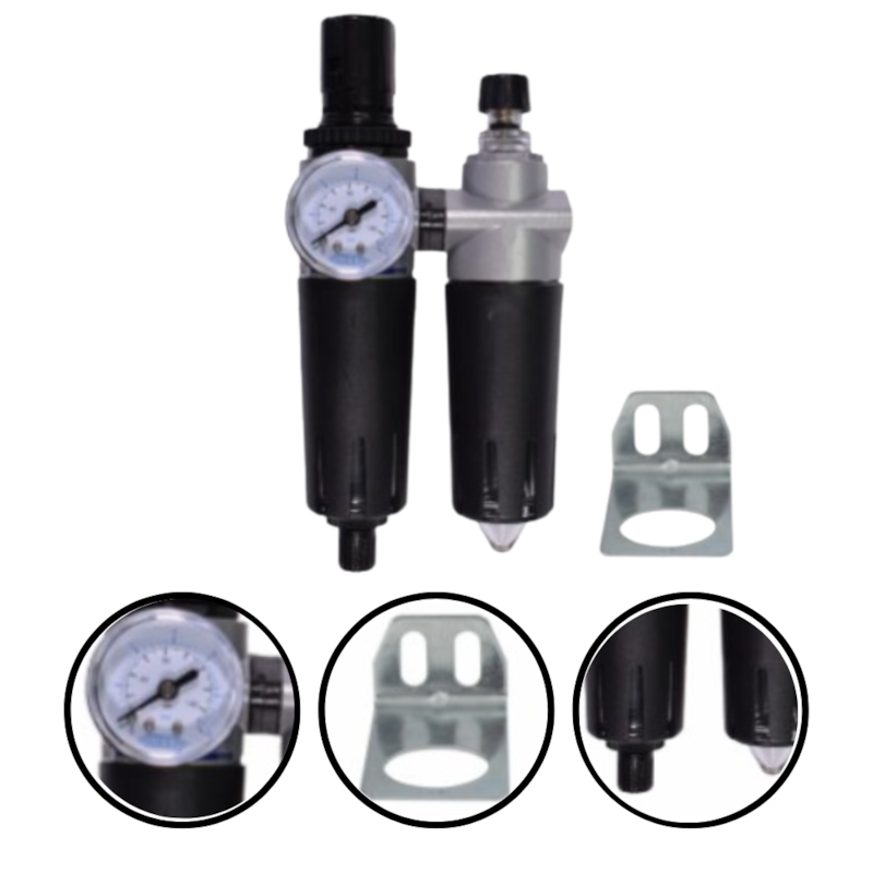 FILTRO REGULADOR LUBRIFICADOR MINI - FRL-1200 STEULA - HBR Flex