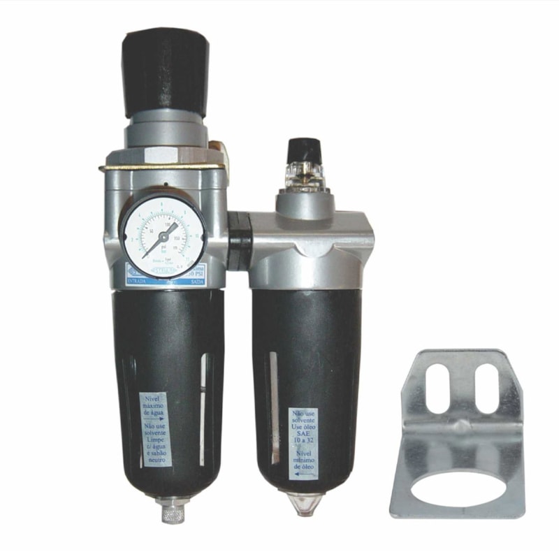 FILTRO REGULADOR LUBRIFICADOR MINI - FRL-1200 STEULA - HBR Flex