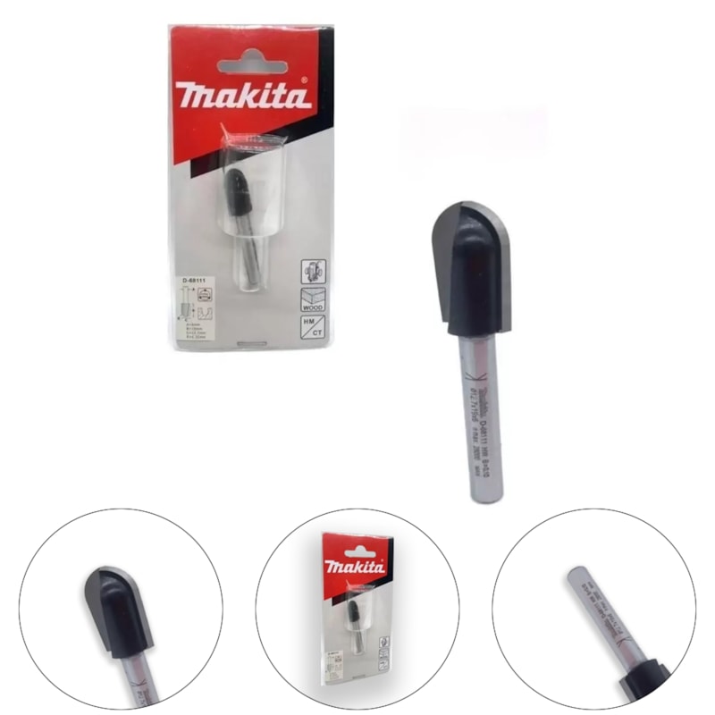 FRESA PONTA U 6MM X 12.7MM X 50.8MM X 19MM - D-68111 MAKITA - HBR Flex