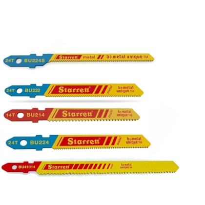 KIT COM 5 SERRAS PARA TICO-TICO BI-METAL - BU3 STARRETT - HBR Flex