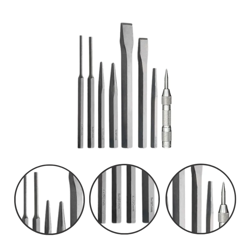 KIT SACA PINO/PUNÇÃO/TALHADEIRA 8 PCS - 481,0001 ROCAST - HBR Flex