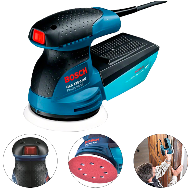 LIXADEIRA EXCÊNTRICA GEX 125-1 AE 250W - BOSCH - HBR Flex