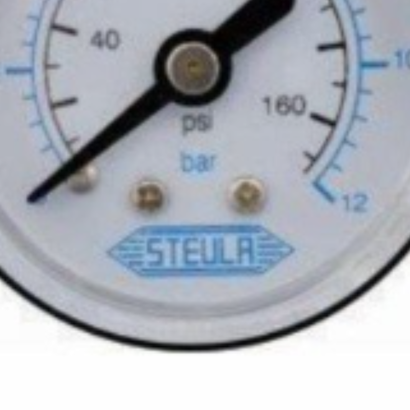 MANÔMETRO 175 PSI 12 BAR C/ ROSCA 1/8 BSP - 555 STEULA - HBR Flex