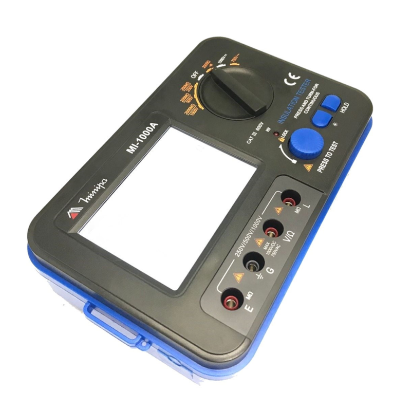 MEGÔMETRO DIGITAL PARA TESTE DE ISOLAÇÃO 1000V CAT III 600V - MI-1000A ...