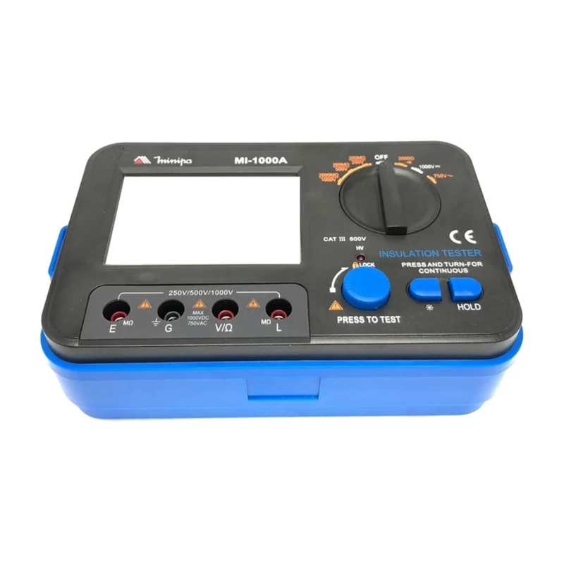 MEGÔMETRO DIGITAL PARA TESTE DE ISOLAÇÃO 1000V CAT III 600V - MI-1000A ...