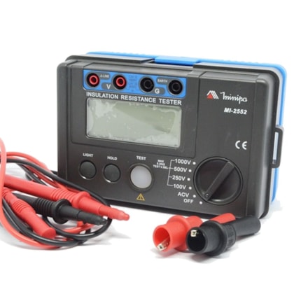 MEGÔMETRO DIGITAL PROFISSIONAL 600V CAT III MI-2552 MINIPA - HBR Flex