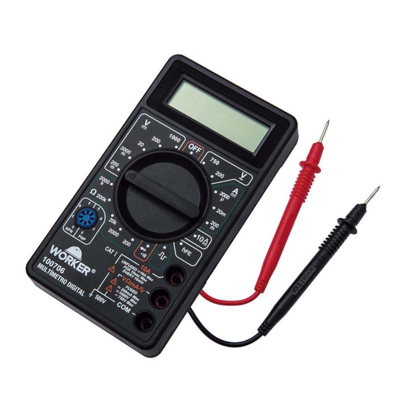 MULTÍMETRO DIGITAL - 100706 WORKER - HBR Flex