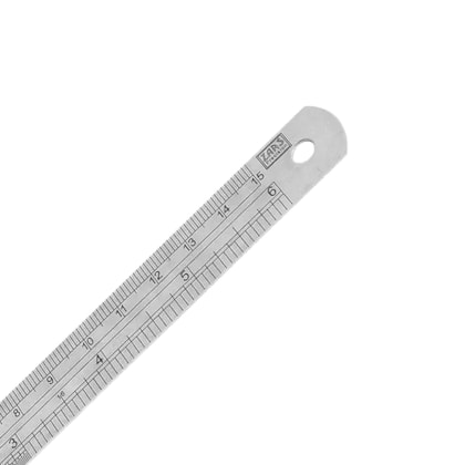 RÉGUA ESCALA DE AÇO INOX 15CM - 112,0001 ZAAS - HBR Flex