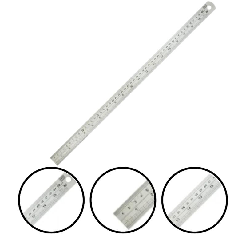 RÉGUA ESCALA DE AÇO INOX 300M - ZAAS - HBR Flex