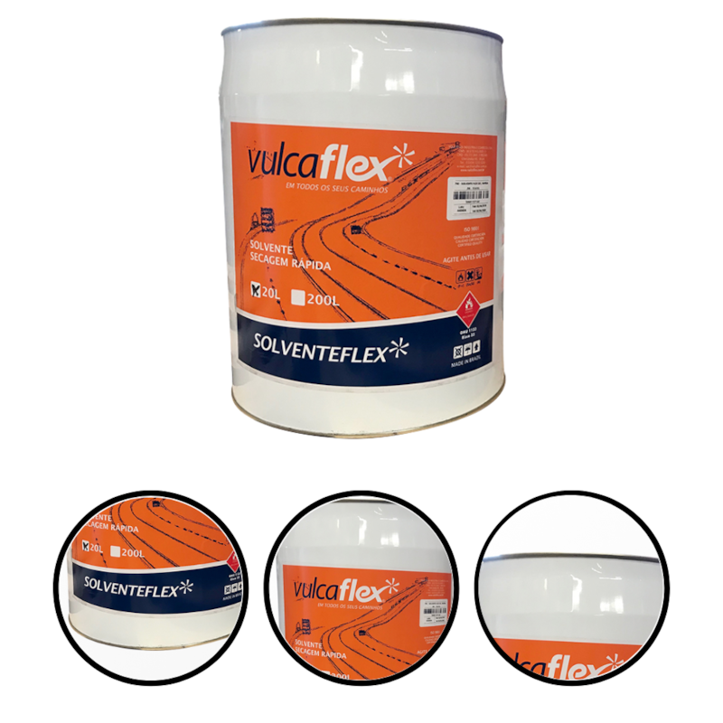 SOLVENTE FLEX SECAGEM RÁPIDA 20L - 792 VULCAFLEX - HBR Flex