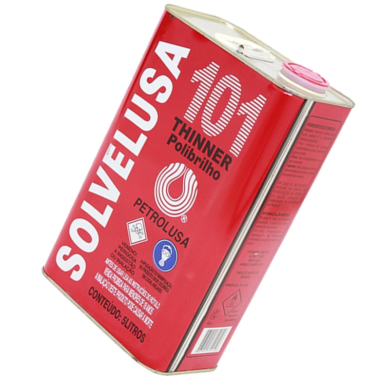 SOLVENTE SOLVELUSA THINNER 101 LATA DE 5 L - 101.10 PETROLUSA - HBR Flex